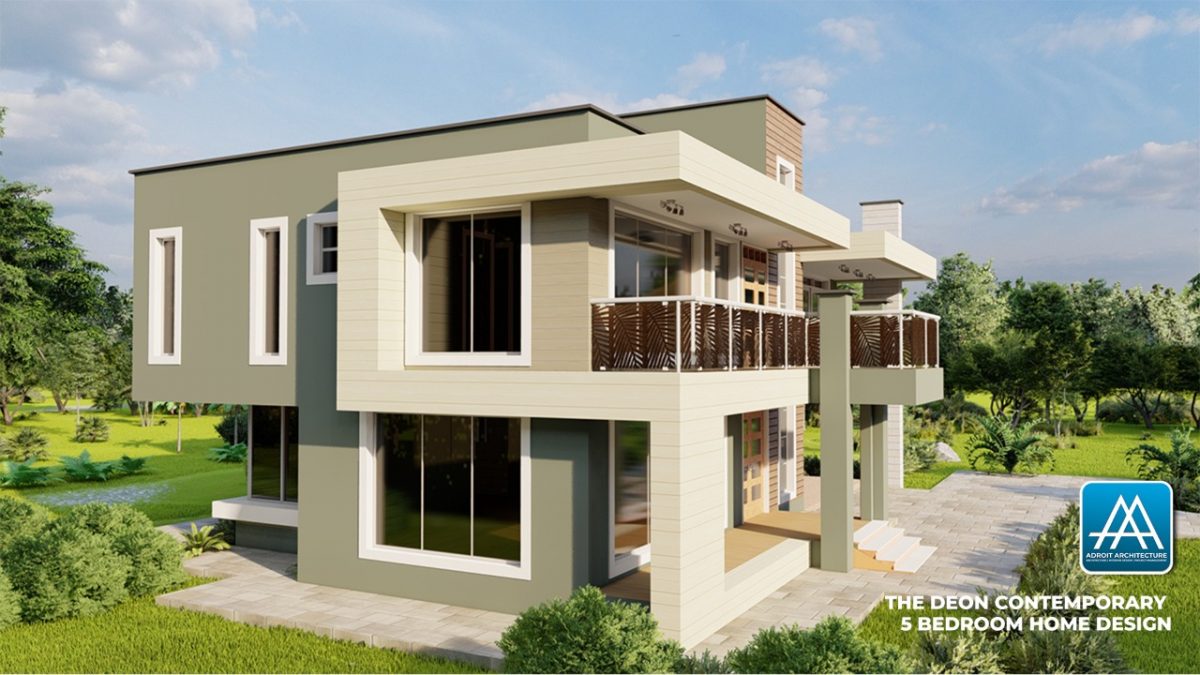 The Deon Contemporary 5 Bedroom Home Design – David Chola – Architect