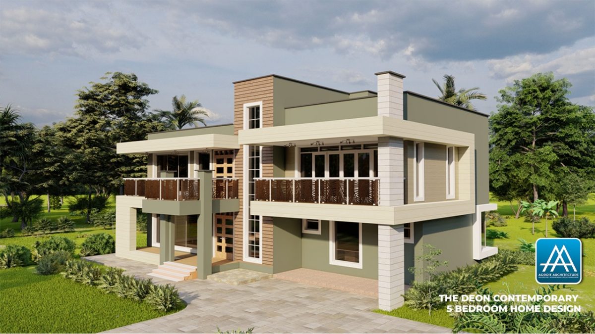 The Deon Contemporary 5 Bedroom Home Design – David Chola – Architect