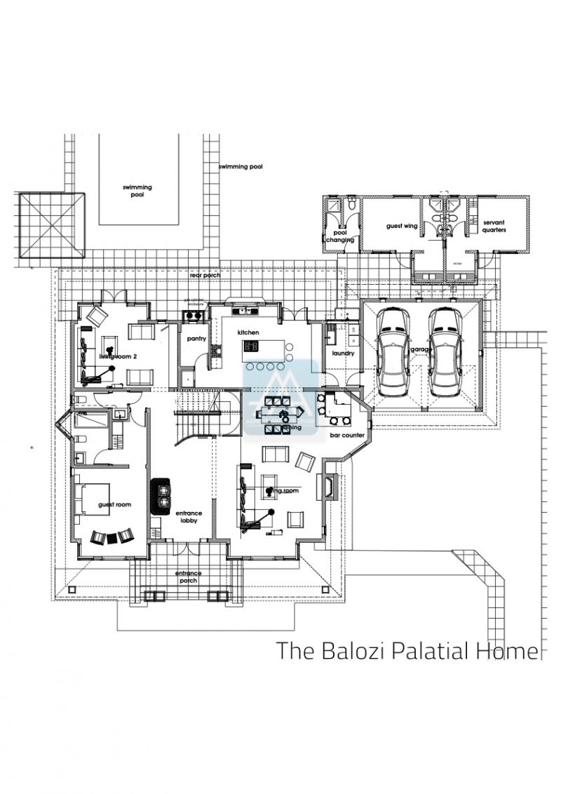 The Balozi Palatial House Plan – David Chola – Architect