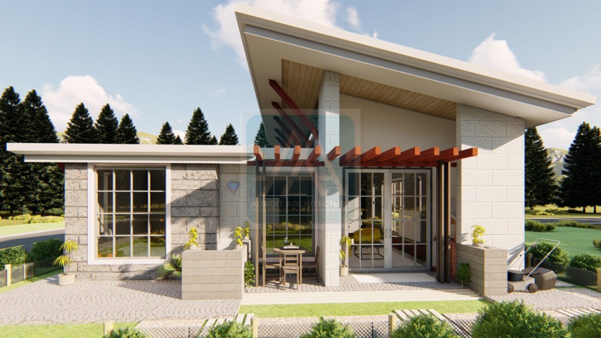 The Skillion 3 Bedroom Bungalow House Plan – David Chola – Architect