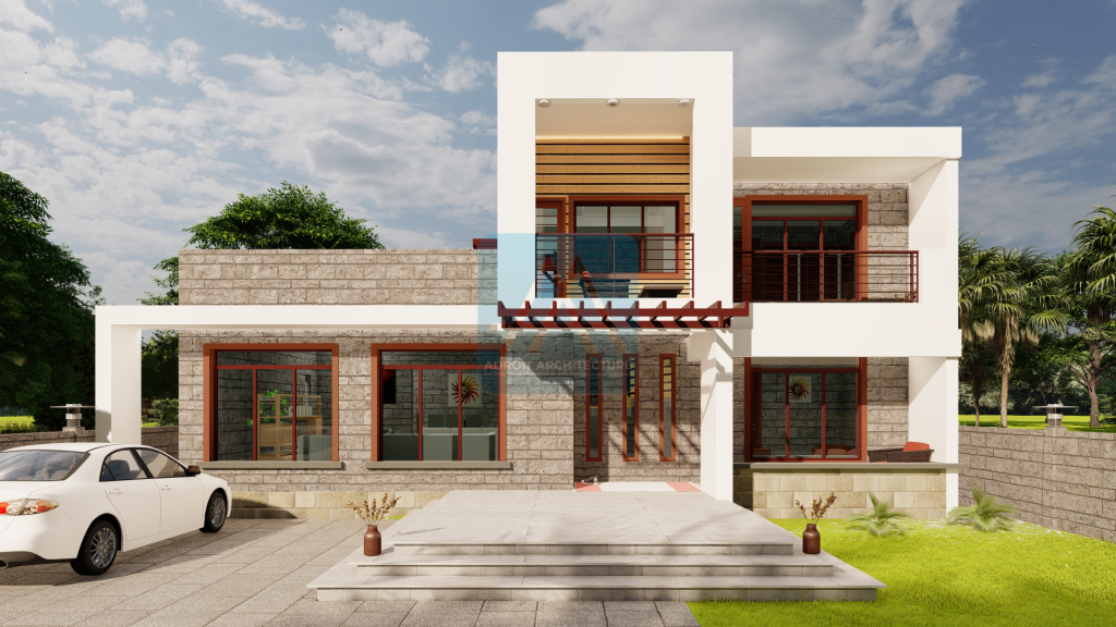 The Garde Contemporary 4 Bedroom House Plan – David Chola – Architect