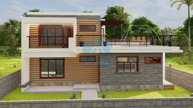 The Garde Contemporary 4 Bedroom House Plan – David Chola – Architect